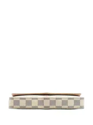 LOUIS VUITTON Damier Azur Pochette Felicie - White