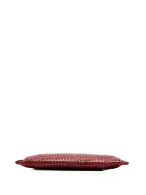 Prada Woven Goatskin Madras Zip Clutch Bag