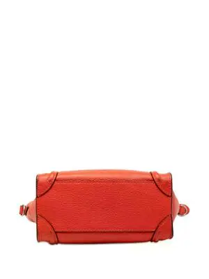 Celine Nano Leather Luggage Tote Satchel