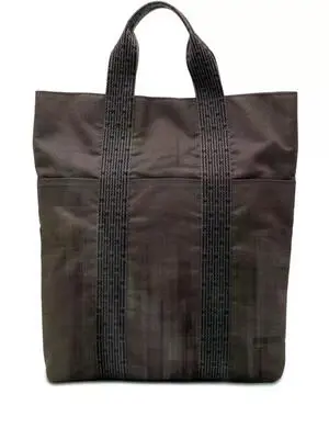 Hermès Herline Canvas Cabas Tote Bag - Brown