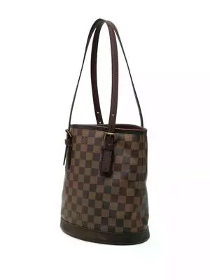 LOUIS VUITTON Damier Ebene Marais Bucket Bag