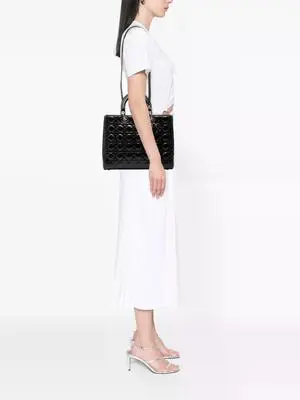 Dior Patent Cannage Lady Satchel - Blue