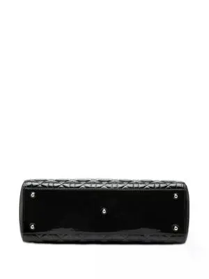 Dior Patent Cannage Lady Satchel - Blue