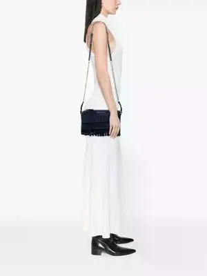Burberry Peyton Fringe Suede Crossbody Bag