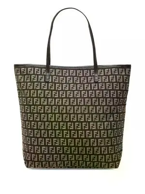 Fendi Zucchino Canvas Tote Bag - Brown