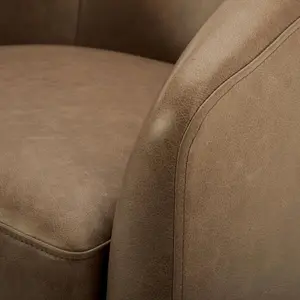 MOE'S HOME COLLECTION Oscy Leather Swivel Chair