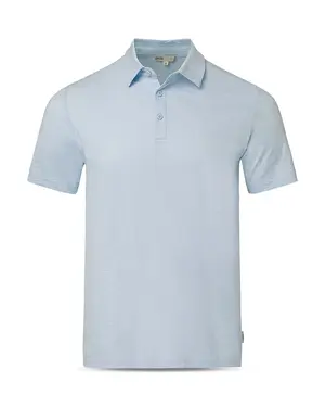 Onia Slub Short Sleeve Polo Shirt - Ice