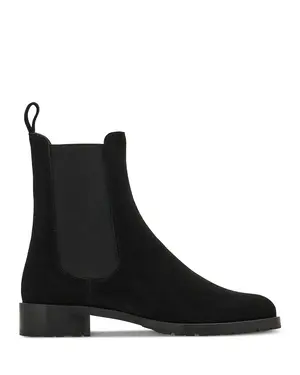 FERRAGAMO Black Leather Chelsea Boots