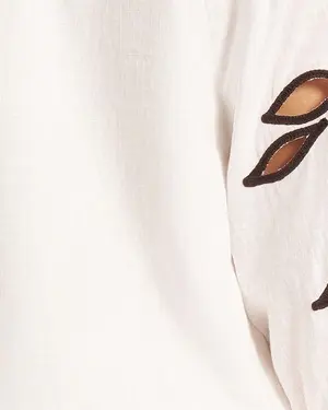 MATTY M Athena Embroidered Top