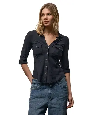 James Perse Collared Tops