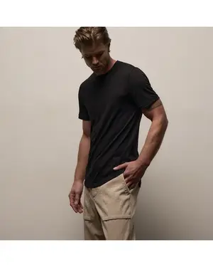 JAMES PERSE Clear Jersey Crewneck Tee - Black