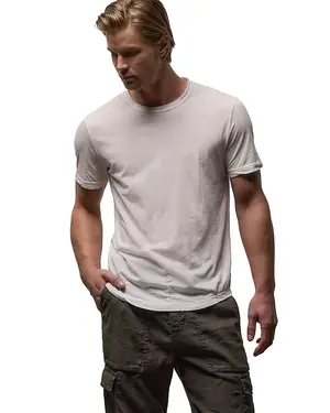 JAMES PERSE Clear Jersey Crewneck Tee - White