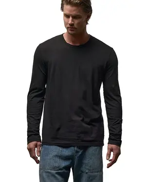 JAMES PERSE Long Sleeve Crewneck Tee - Black