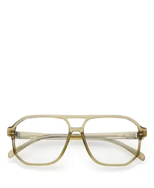 FREYRS EYEWEAR Billie Aviator Blue Light Reading Glasses - Olive