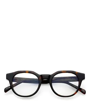 FREYRS EYEWEAR Round Cameron Blue Light Reading Glasses, 47mm - Tortoise