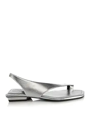 Rag & Bone Liv Slingback Sandals - Silver