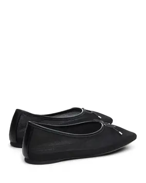 Rag & Bone Poppi Ballet Flats - Black Mesh