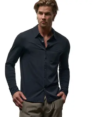 JAMES PERSE Clean Finish Jersey Shirt - Deep