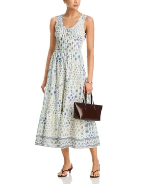 Aqua Henny Printed Midi Dress