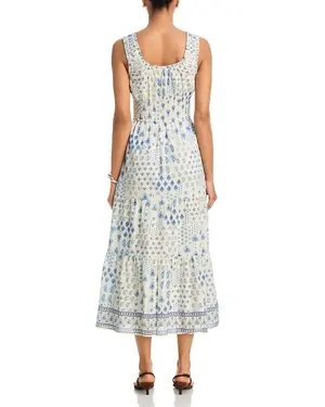 Aqua Henny Printed Midi Dress