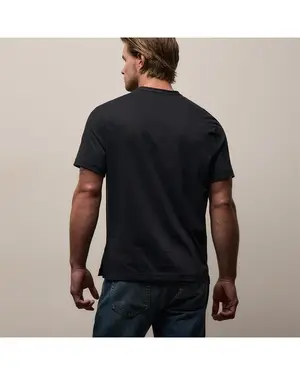 JAMES PERSE Heavy Luxe Jersey Crew Tee - Black