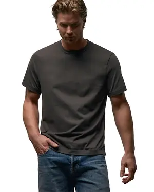 JAMES PERSE Heavy Luxe Jersey Crew Tee - Magma