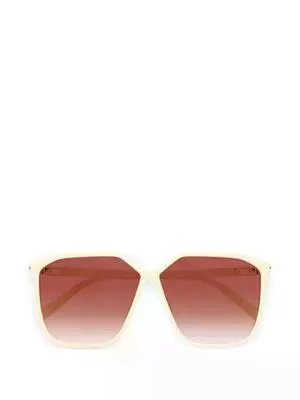 Valentino Garavani Geometric Frame Sunglasses - Neutrals