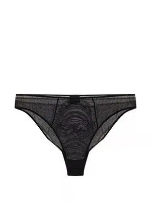 TOM FORD Lace-panelled Point D'esprit Briefs - Black