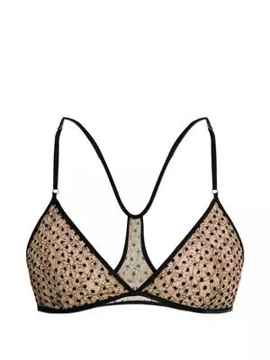 TOM FORD Polka-dot Lace-trim Bra - Neutrals