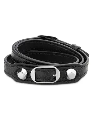 Balenciaga City Triple Bracelet - Black