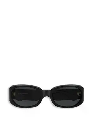 Saint Laurent Oval Frame Sunglasses - Black