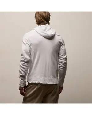 JAMES PERSE Vintage French Zip Up Hoodie - White