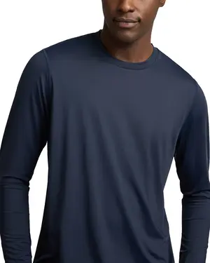 Onia Stretch Nylon Long Sleeve Rash Guard - Midnight
