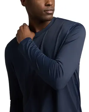 Onia Stretch Nylon Long Sleeve Rash Guard - Midnight