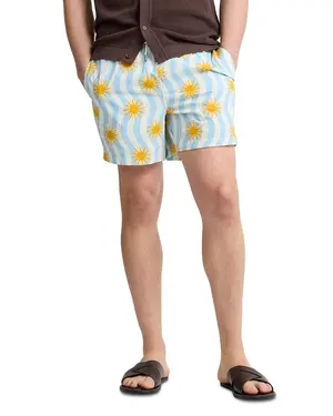 Onia Charles 5" Swim Trunks - Light Blue Multi