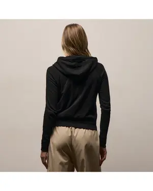 JAMES PERSE Vintage French Terry Zip-up Hoodie - Black