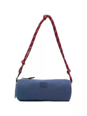 Miu Miu Gabardine Shoulder Bag - Blue