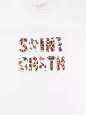 MC2 SAINT BARTH Emilie Animal-print Logo Patch T-shirt