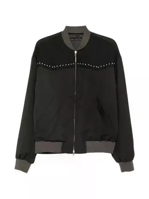 LOW BRAND Bead-embellished Bomber Jacket - Black