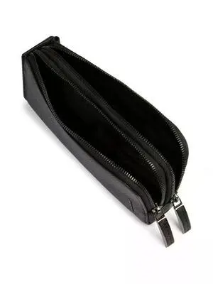 PIQUADRO Grained Leather Clutch Bag