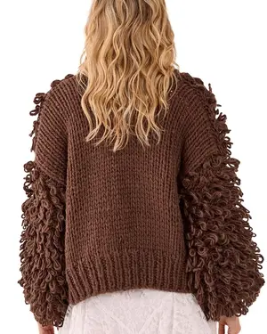 Nasty Gal Chunky Loop Yarn Knitted Cardigan