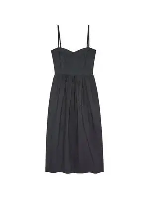 The Great. Sweetheart-neck Midi Dress