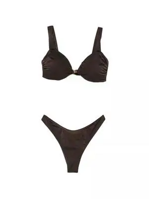 MATINEE Logo Plaque Bikini - Brown