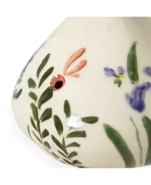 UNCOMMON GOODS Hand-painted Porcelain Hummingbird Feeder