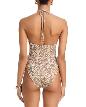 Ramy Brook Electra Leopard One Piece Swimsuit