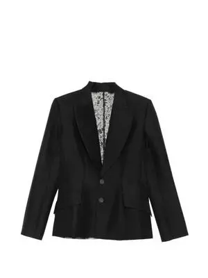 QUETSCHE Lace-panelled Blazer