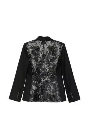 QUETSCHE Lace-panelled Blazer
