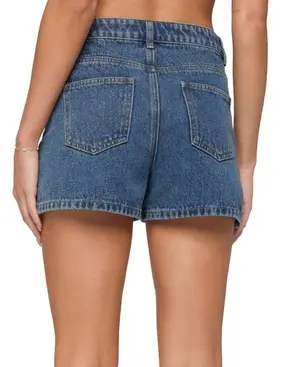 EDIKTED Milena High Rise Denim Shorts