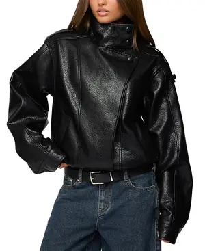 EDIKTED Jaicee High Neck Oversized Jacket