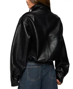 EDIKTED Jaicee High Neck Oversized Jacket